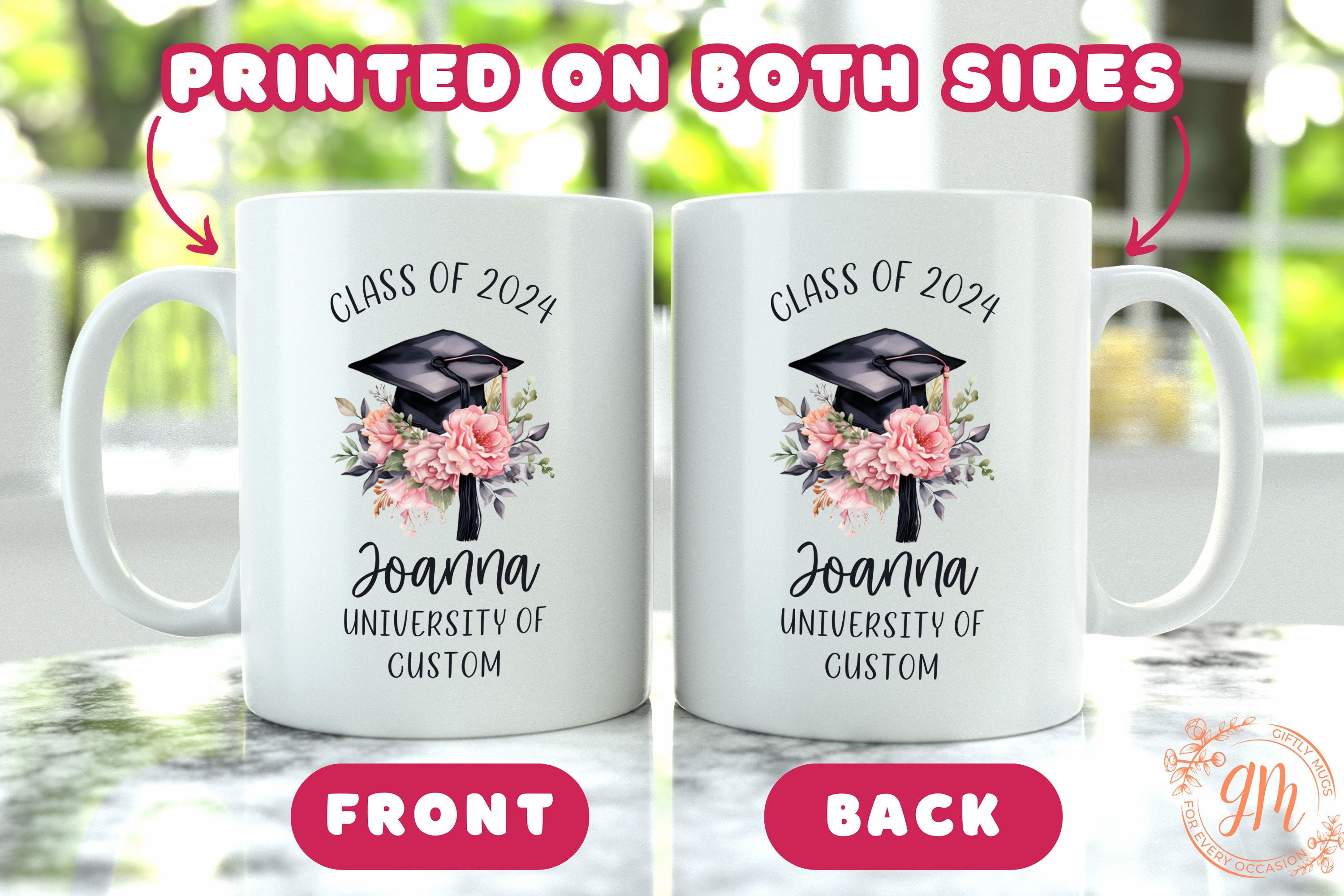 Custom 2024 Graduation Mug, Personalized Grad Gifts 2024, Graduation ...
