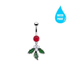 Mistletoe Belly Ring - Etsy