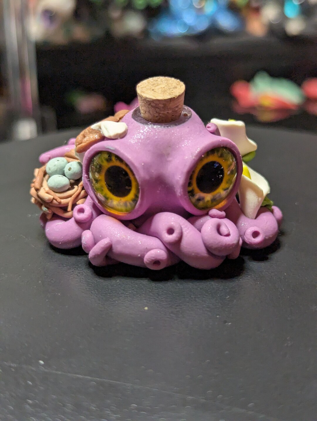 Miniature Wish Octopus Jar; Spring Upon a Lily - Etsy