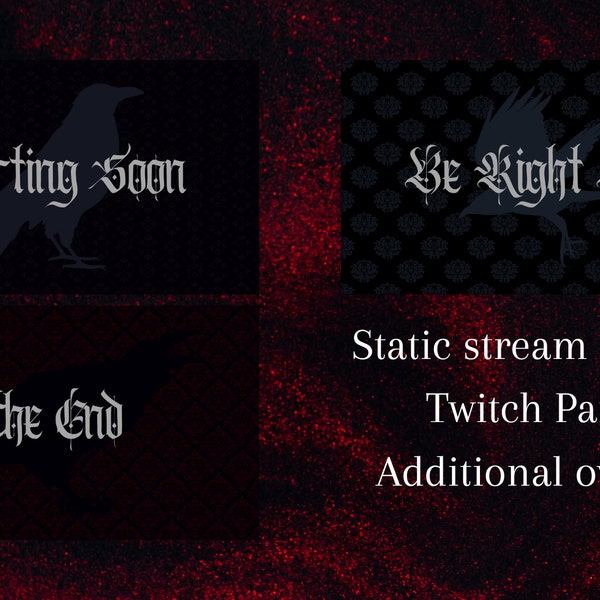 Crow Overlay Twitch - Etsy