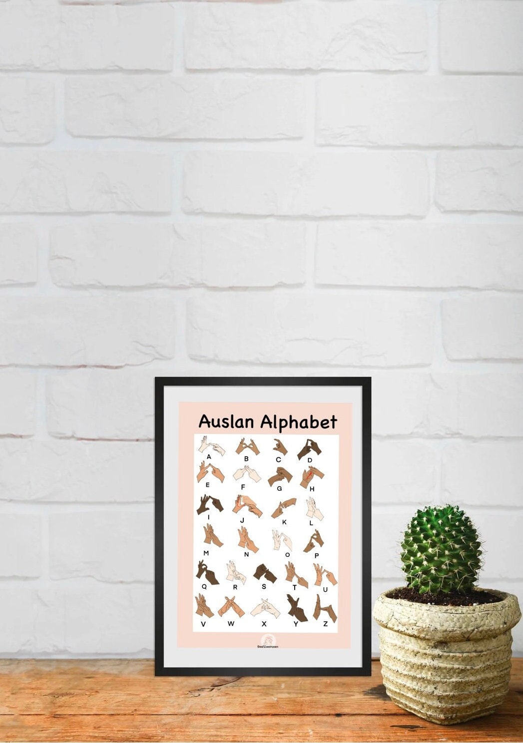 Auslan australian Sign Language Alphabet Printable Posters A4 Printable ...
