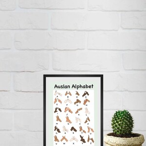 Auslan australian Sign Language Alphabet Printable Posters A4 Printable ...