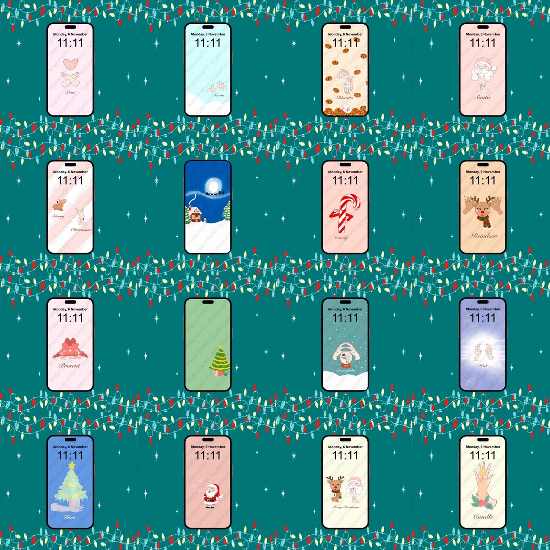 Christmas Theme in Auslan australian Sign Language 16 Digital Wallpaper ...