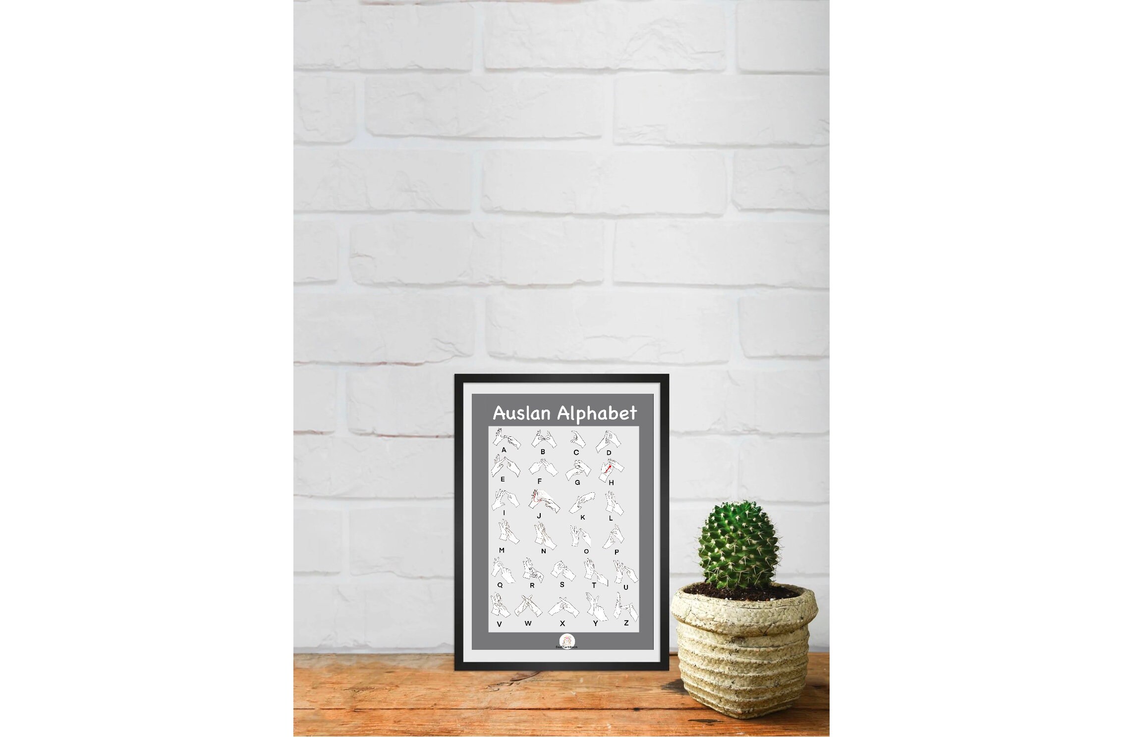 Auslan australian Sign Language Alphabet Printable Poster A4 Printable ...