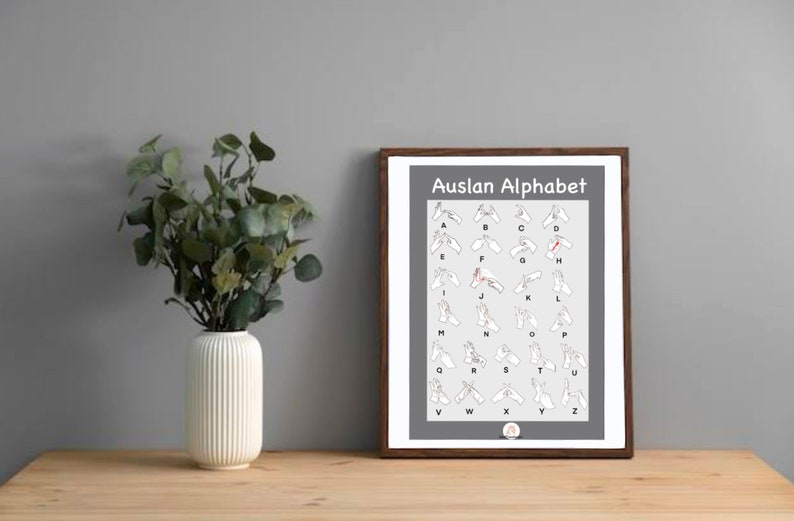 Auslan australian Sign Language Alphabet Printable Poster A4 Printable ...