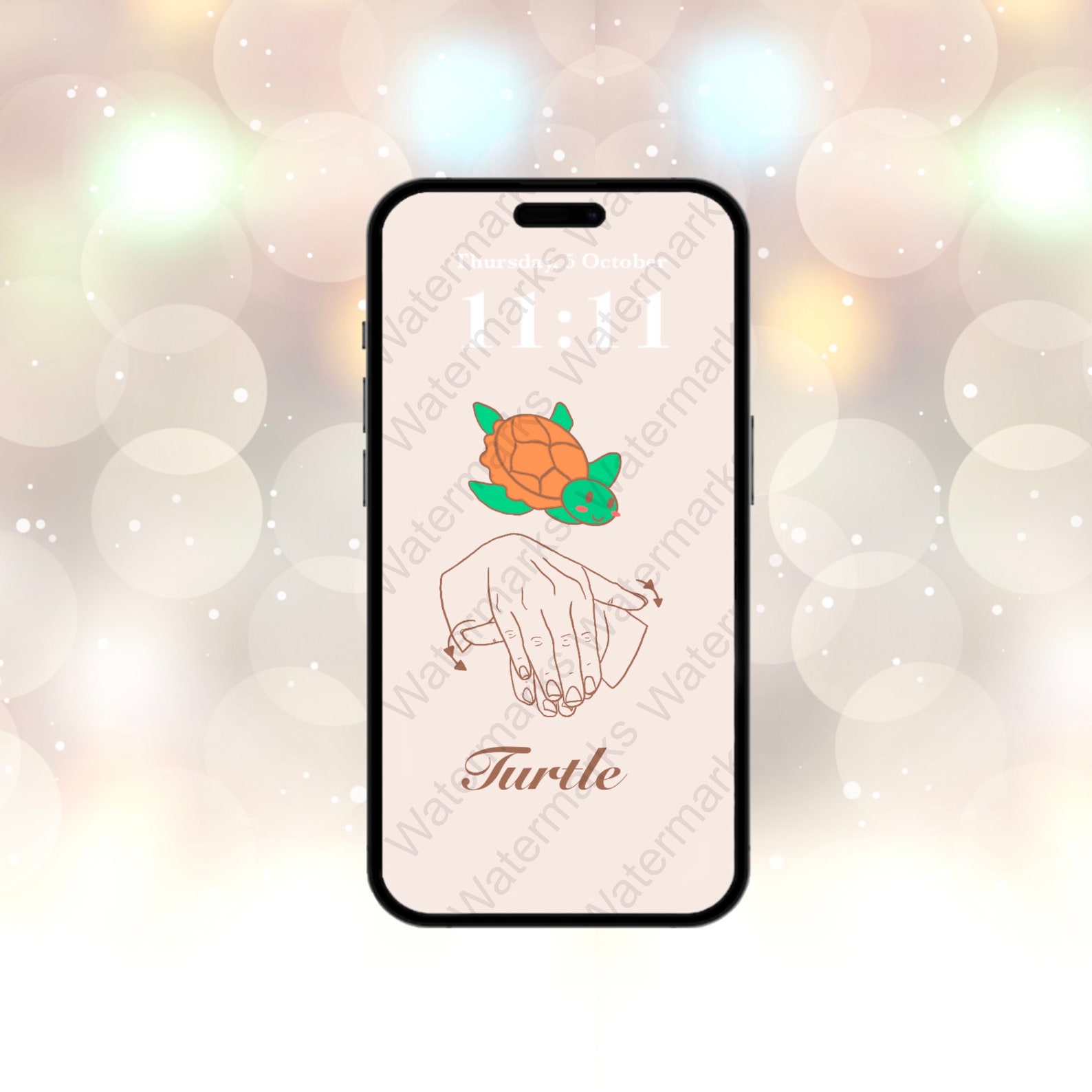 Turtle in Auslan australian Sign Language Digital Wallpaper for Iphone ...