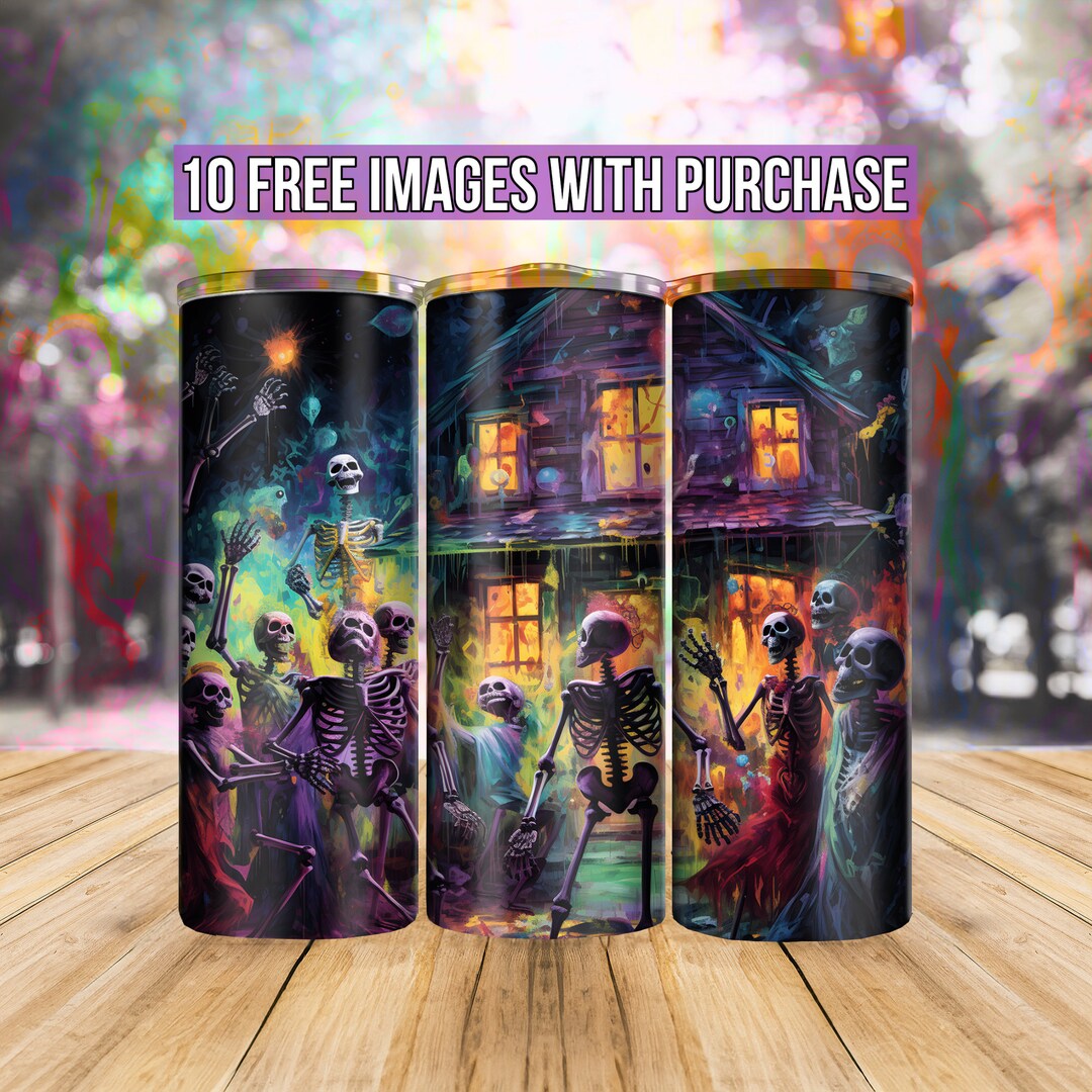 3D Eerie Skeleton Party in Haunted House Oogie Boogie Bash - Etsy