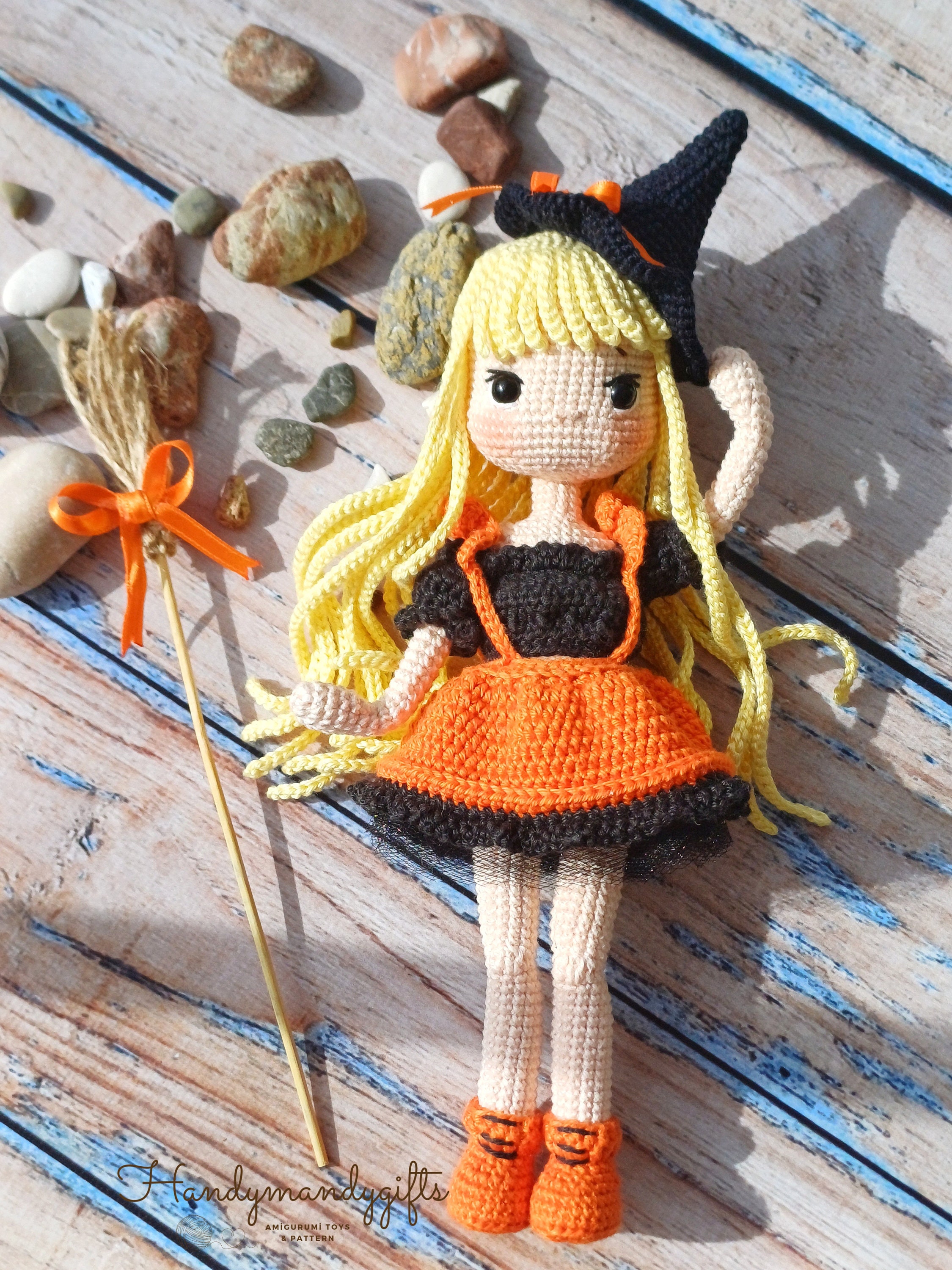 Amigurumi Witch Doll Crochet Pattern, Kirke, Halloween Crochet (instant ...