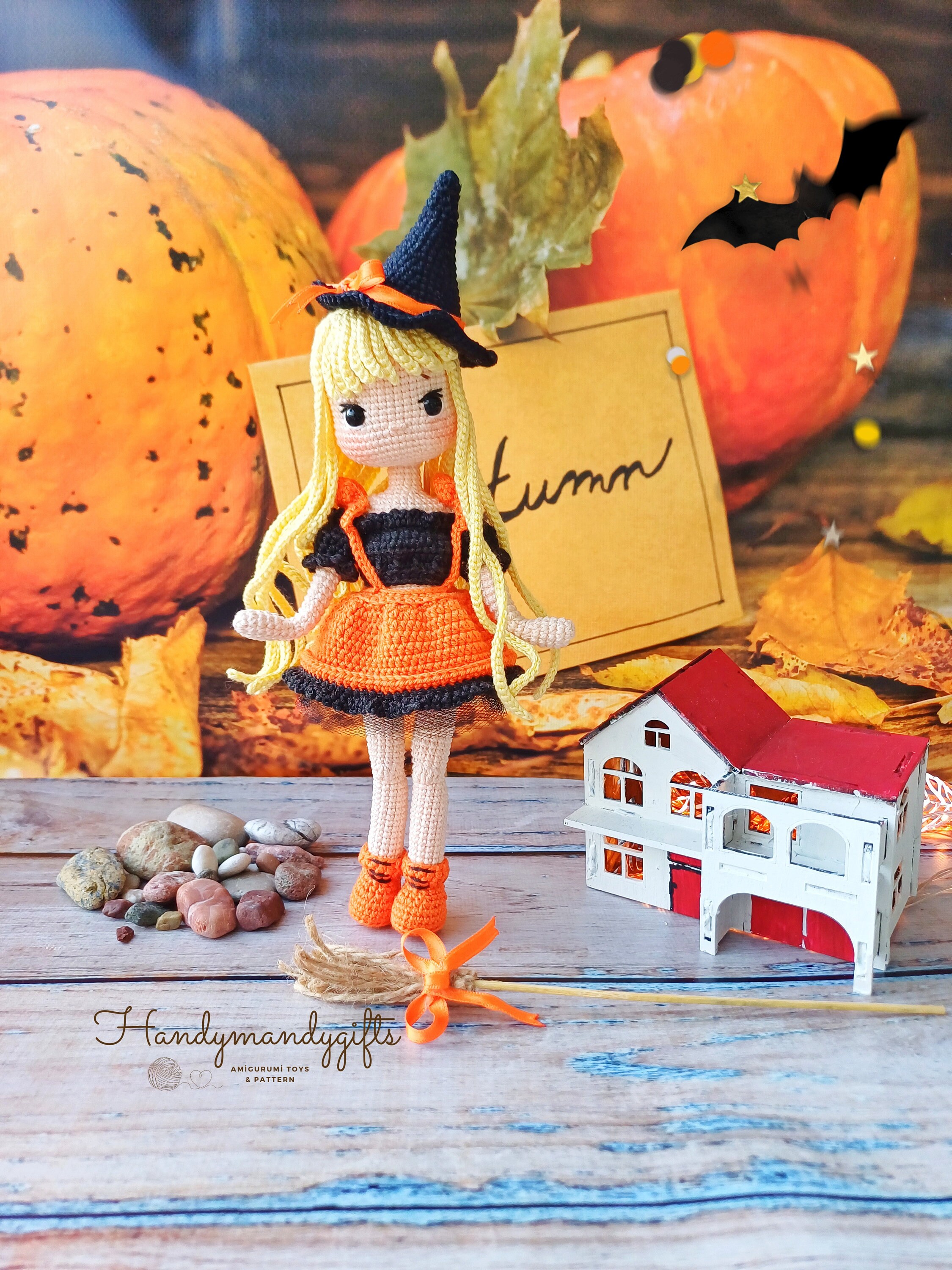 Amigurumi Witch Doll Crochet Pattern, Kirke, Halloween Crochet (instant ...