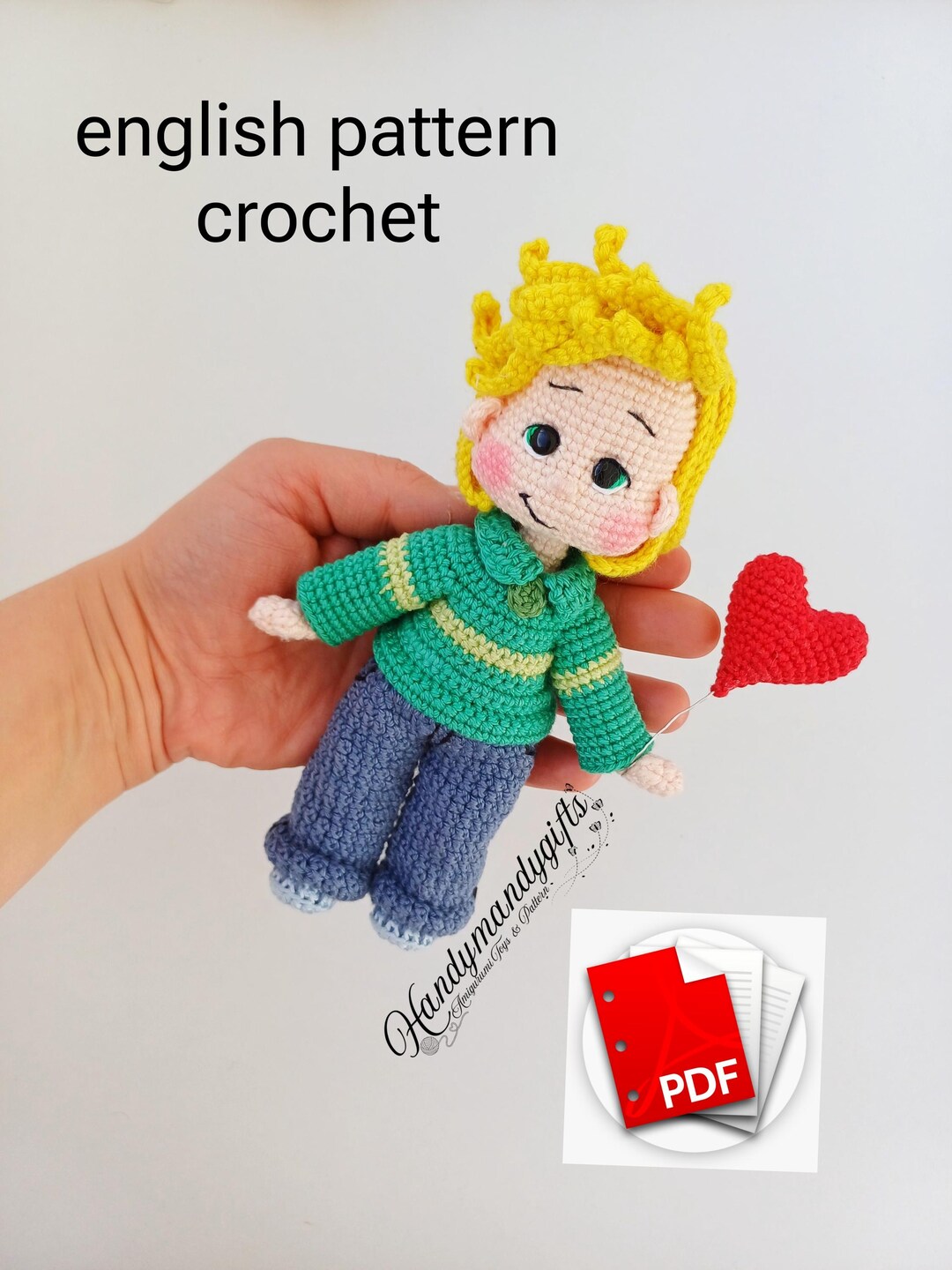 Cedric Crochet Doll Pattern – Amigurumi Tutorial (PDF Download) - Etsy