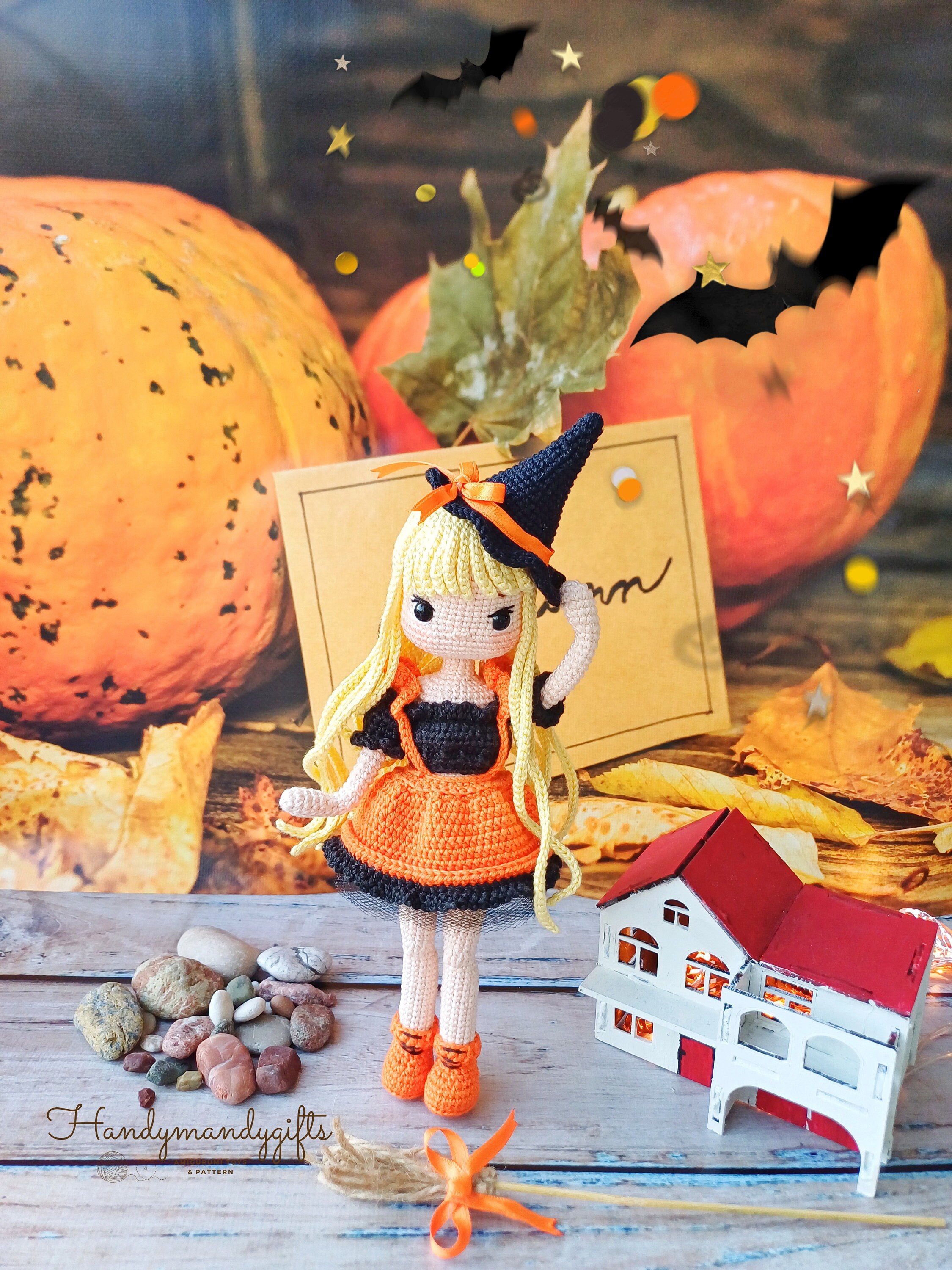 Amigurumi Witch Doll Crochet Pattern, Kirke, Halloween Crochet (instant ...