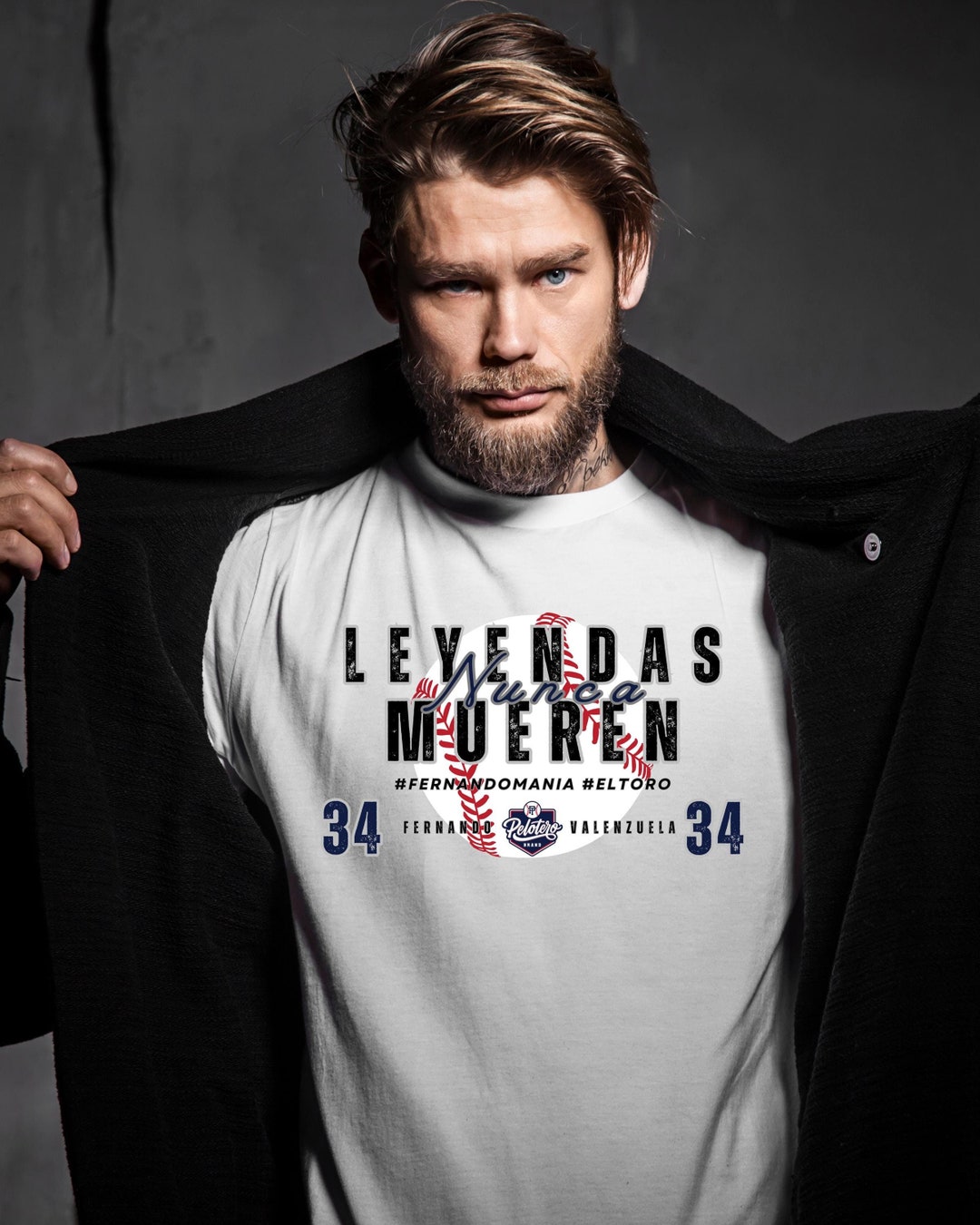 Fernando Valenzuela El Toro Pelotero Men's Raglan T-shirt, Baseball Tee ...