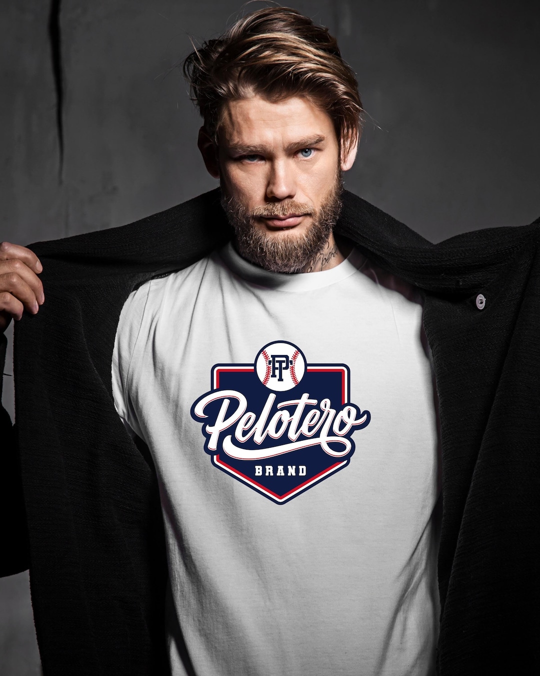 Pelotero Brand Logo Raglan T-shirt - Baseball Latino Apparel, Hispanic ...