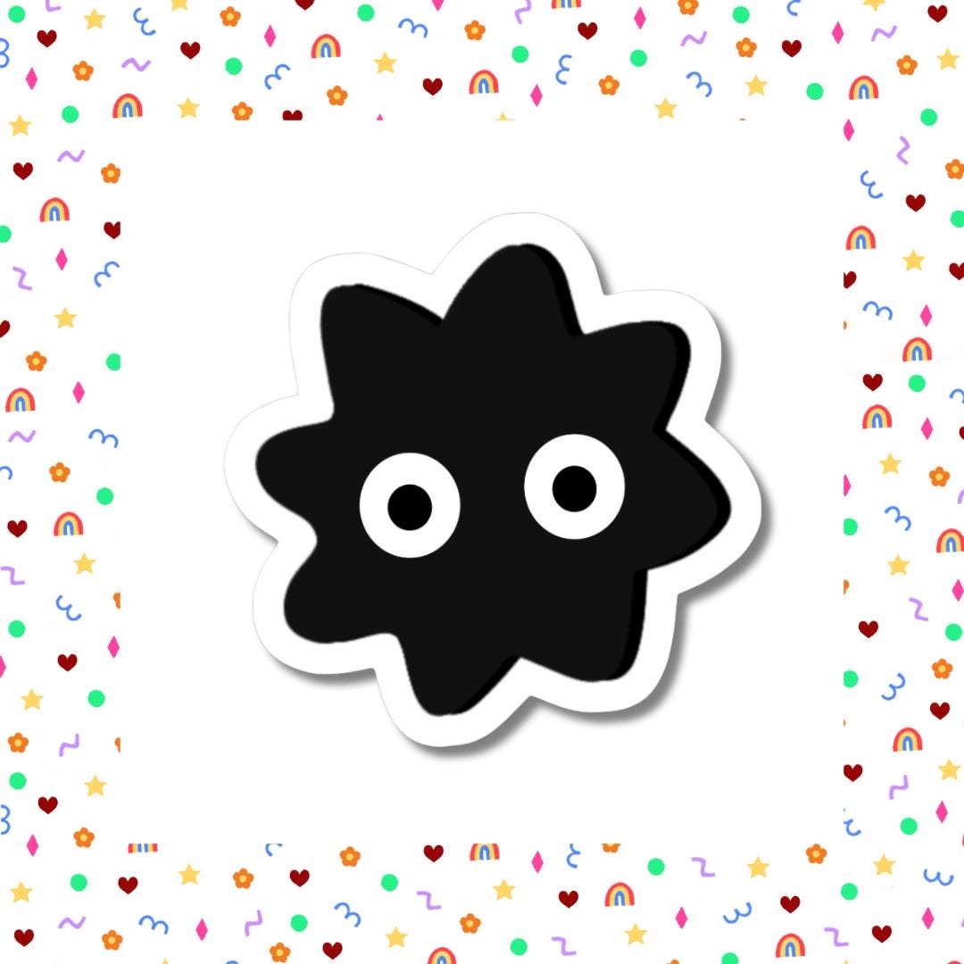 Soot - Mini Sticker, Vinyl, Laptop, Waterproof, Waterbottle Stickers ...