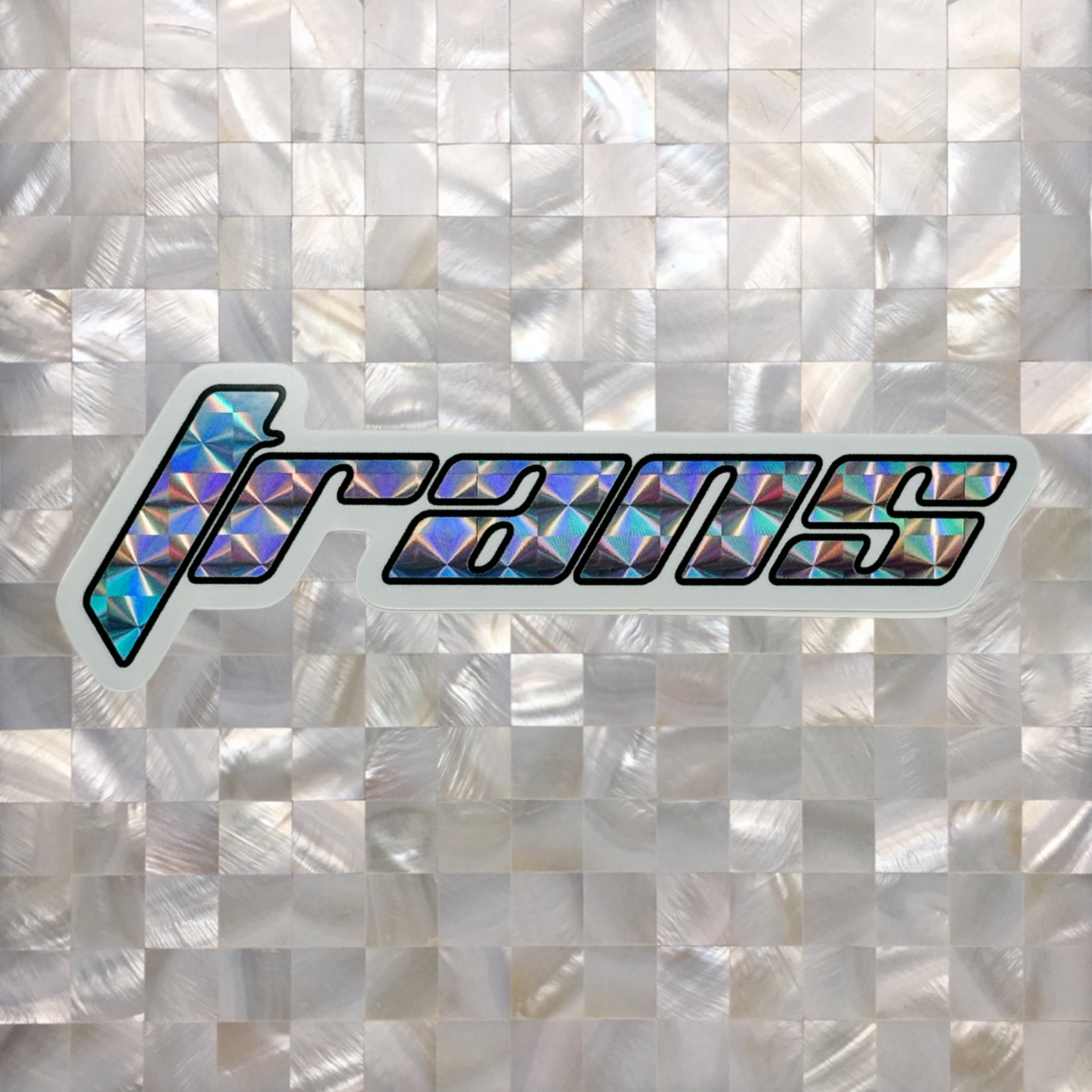 Trans Prismatic Holographic Rainbow Vinyl Sticker Laptop Decal / Vinyl ...