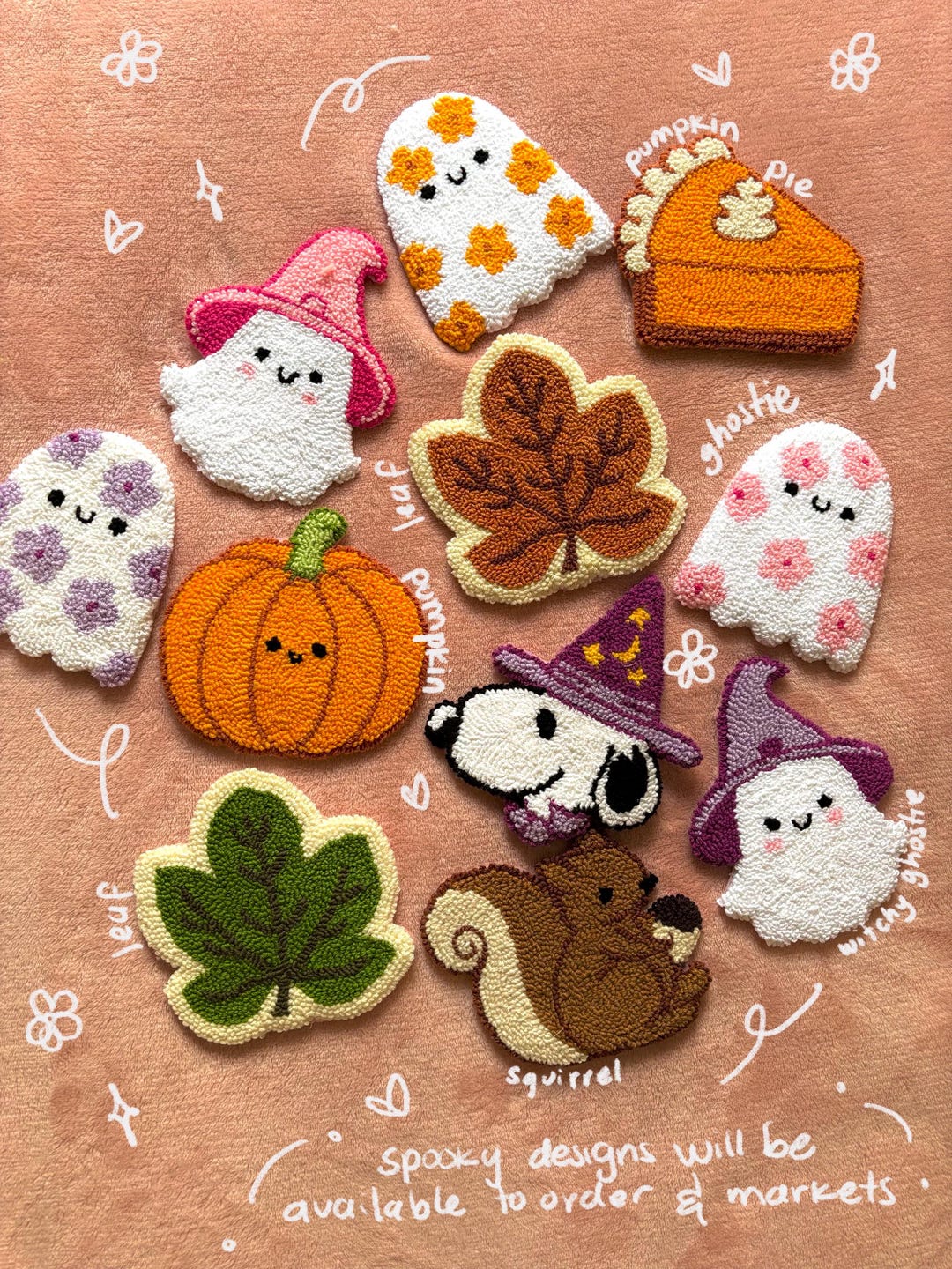 Mug Rugs SPOOKY Halloween | Punch Needle Goodies | Unique Gifts ...