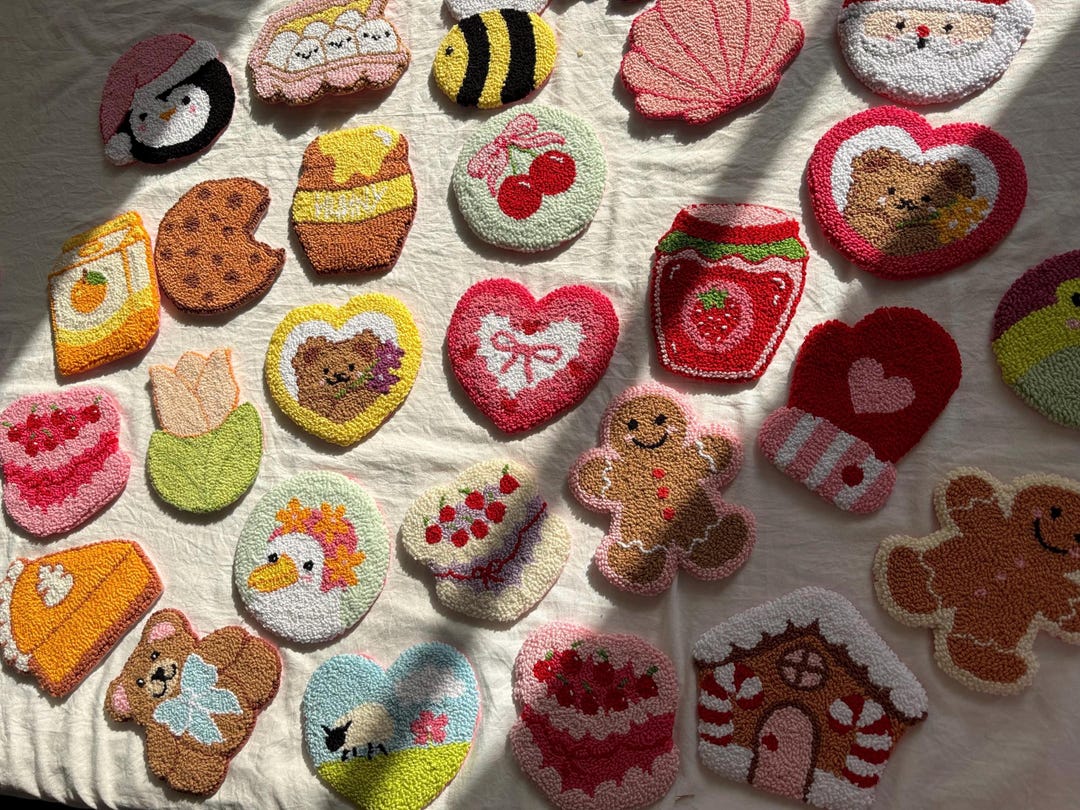 Mug Rugs | Punch Needle Goodies | Unique Gifts | Handmade Craft ...