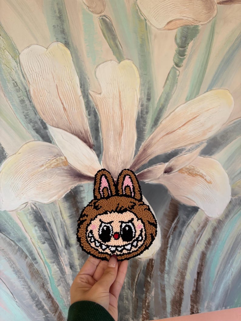 Labubu Mug Rug Punch Needle Coaster | Handmade Gifts | Labubu ...