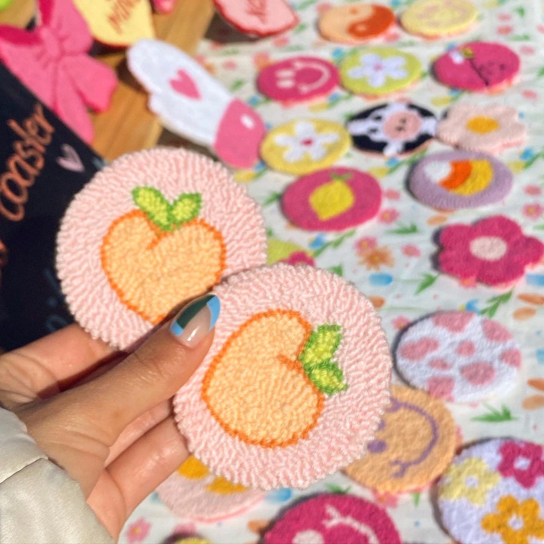 Car Coasters | Handmade Punch Needle Goodies, Unique Gifts for Mother’s ...