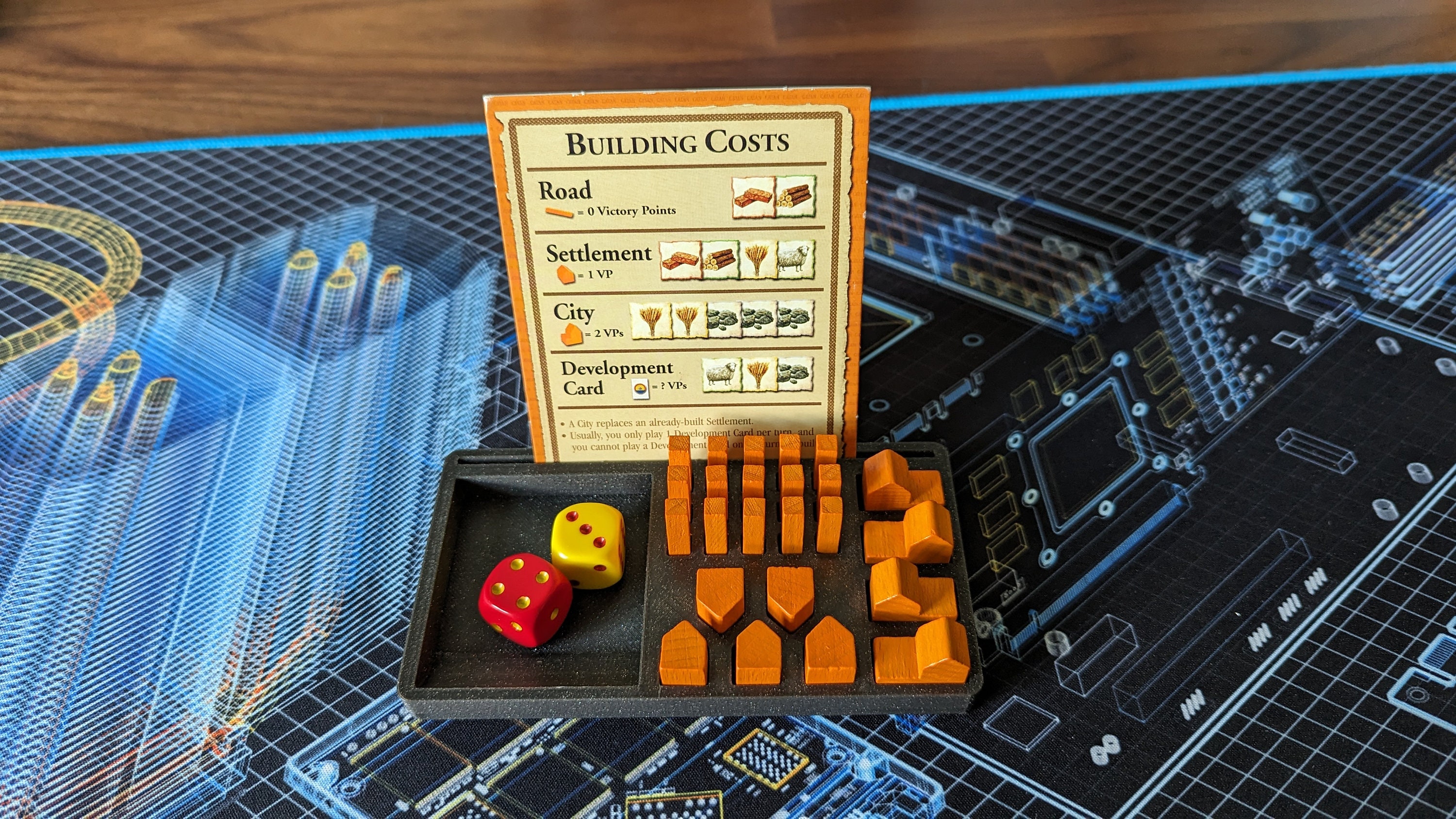 3D Printed Settlers of Catan Game Piece Organizer Tray - Etsy