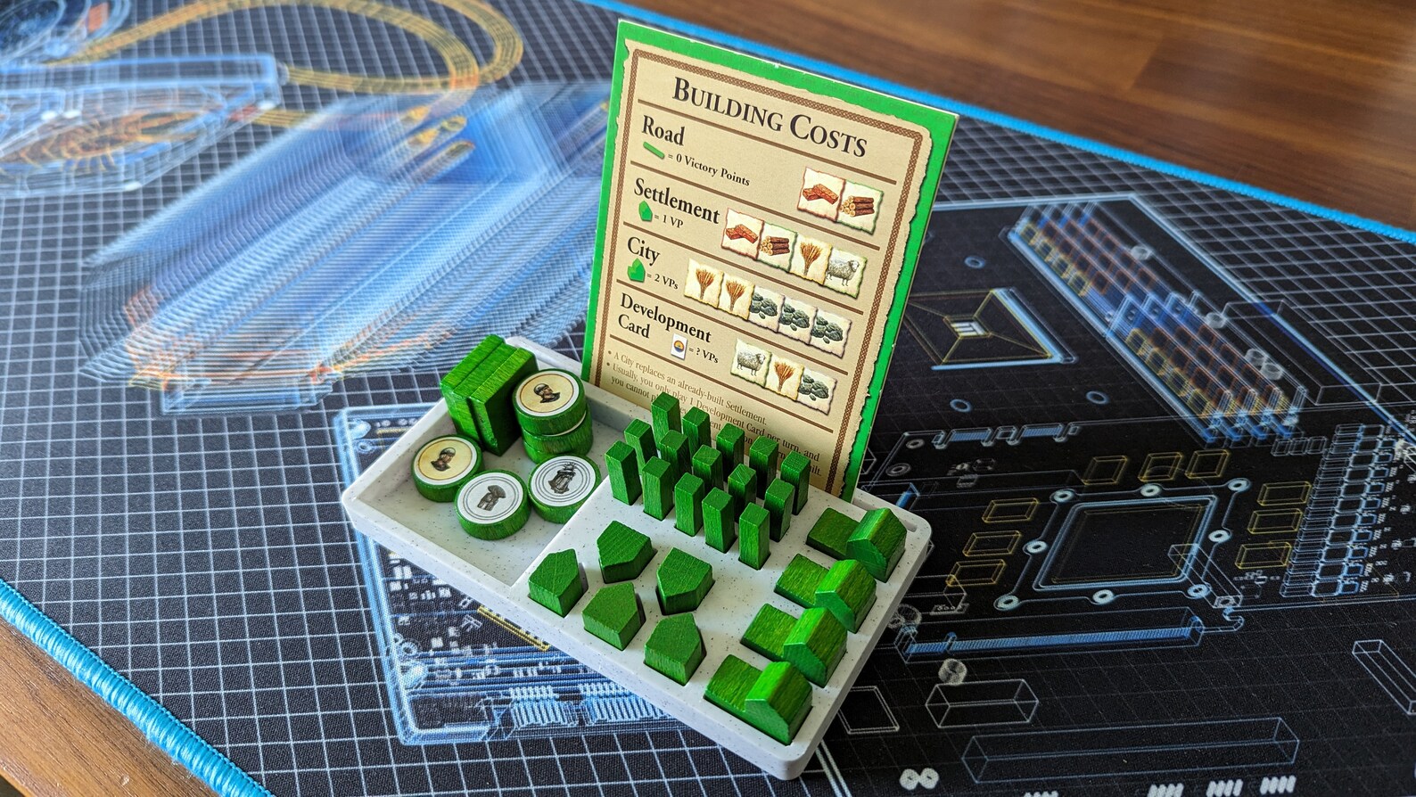 3D Printed Settlers of Catan Game Piece Organizer Tray - Etsy