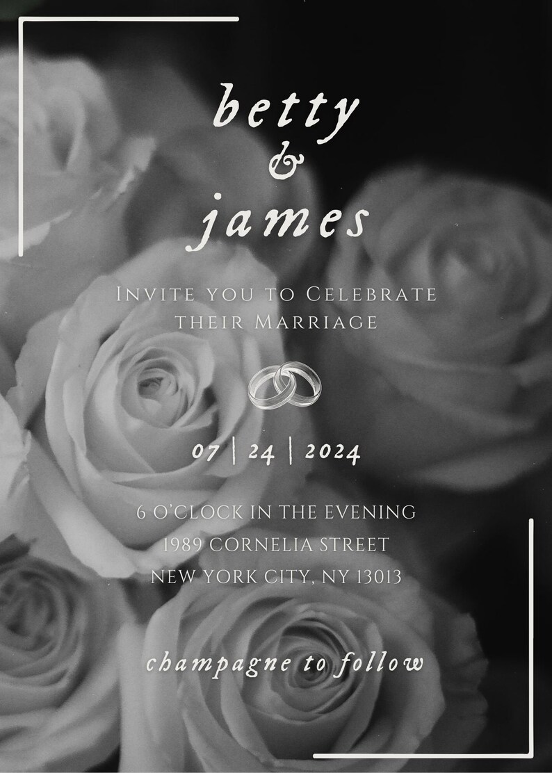 TAYLOR SWIFT COLLECTION: Folklore-inspired Wedding Invitation | Classic ...