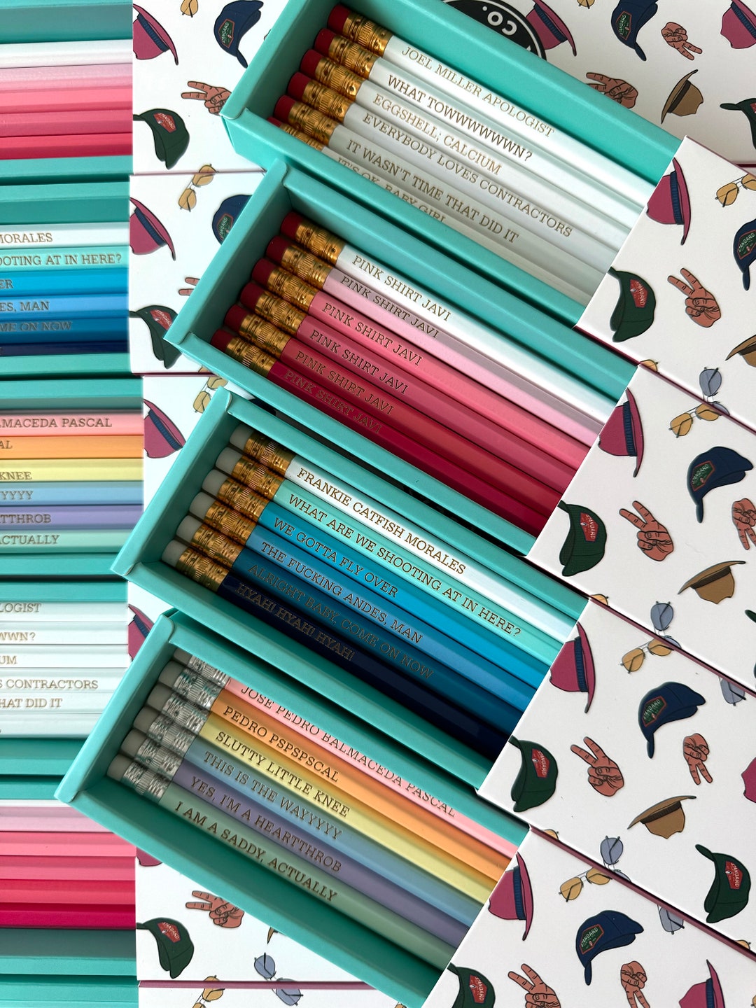 Pedro Pascal Pencils Collection Unique Pedro Pascal Gifts Pedro Pascal ...