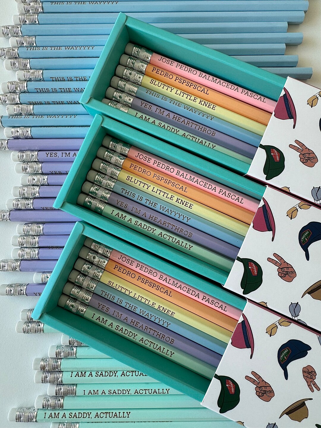 Pedro Pascal Pencils Fun Pedro Pascal Merch Unique Pedro Pascal Gifts ...