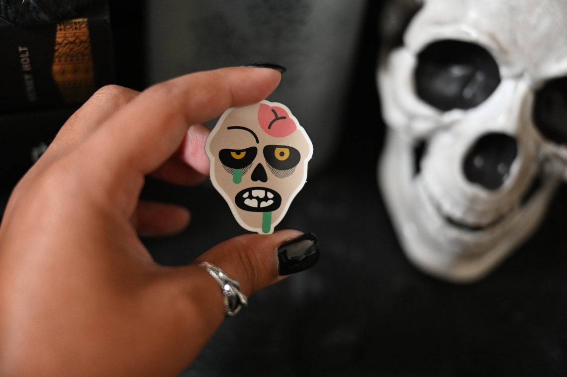 Dripping Zombie Sticker MINI - Etsy