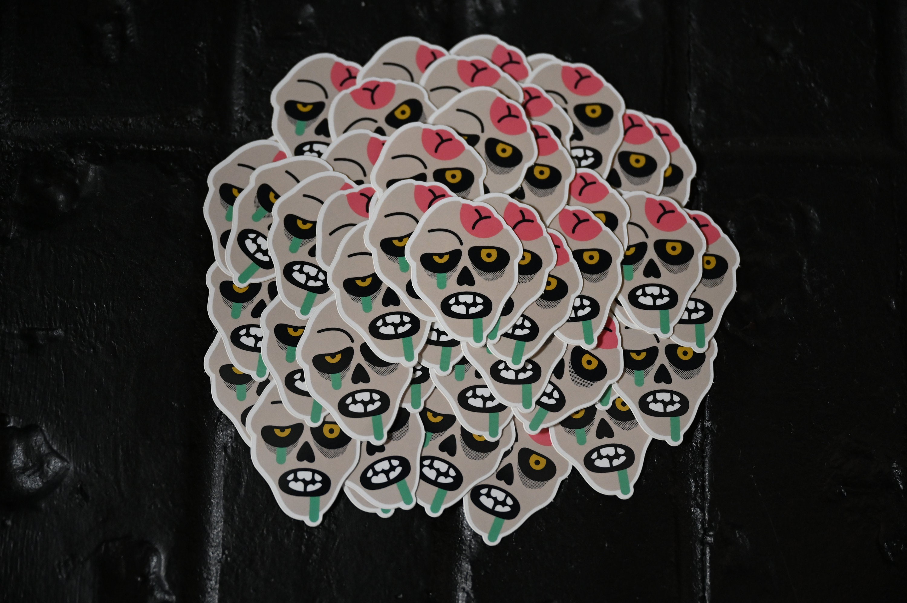 Dripping Zombie Sticker MINI - Etsy