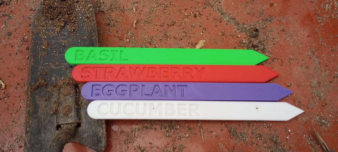 Custom Incised Letter Outdoor Plant Marker Stakes - Etsy