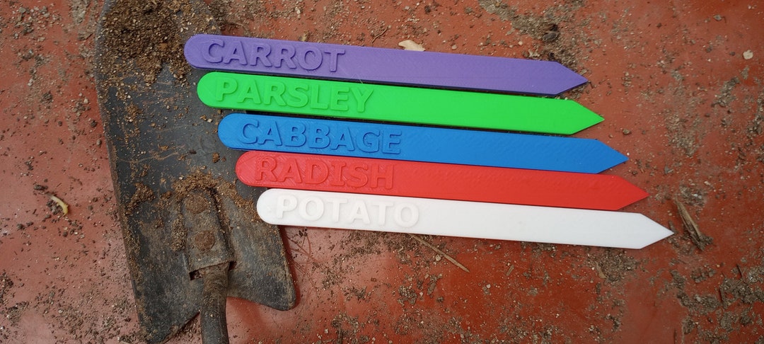 Custom Raised Letter Outdoor Plant Marker Stakes - Etsy