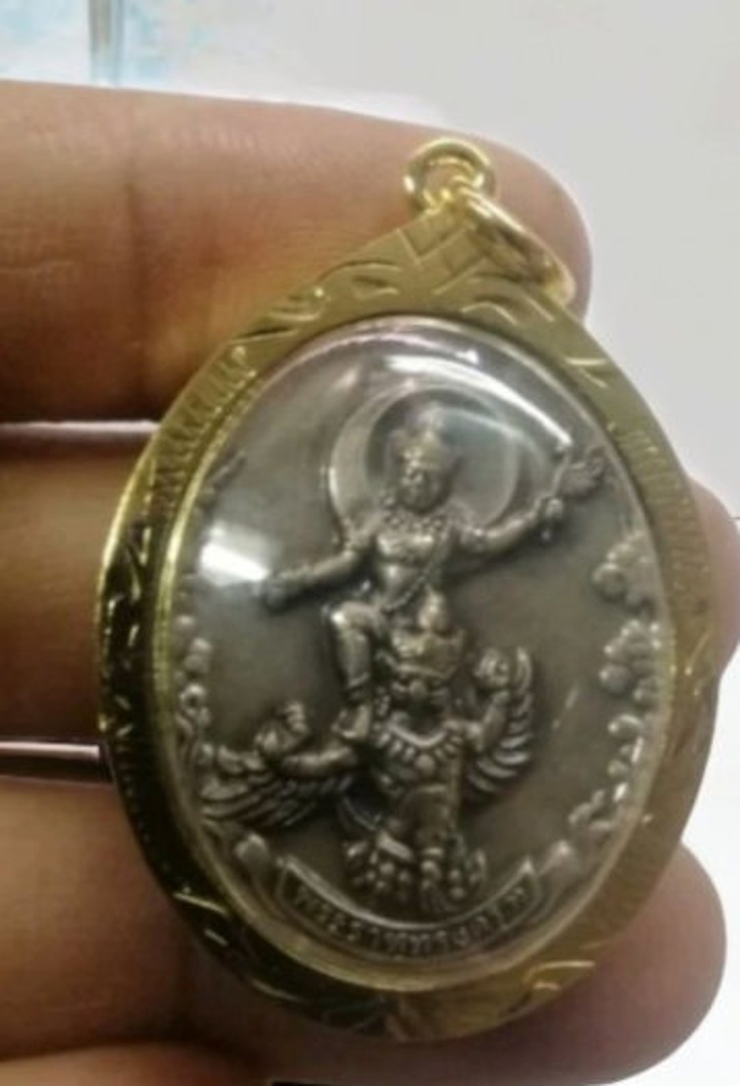 Phra Rahu Garuda Coin Thai Art, Mythical Creatures / Brass Statue - Etsy