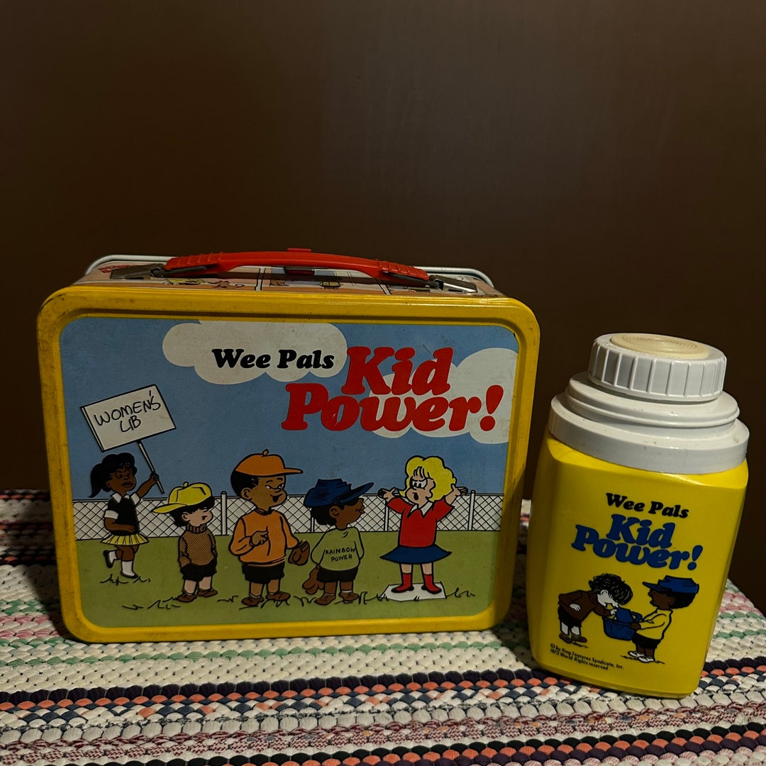 Vintage Wee Pals Power Kids Lunch Box With Thermos - Etsy