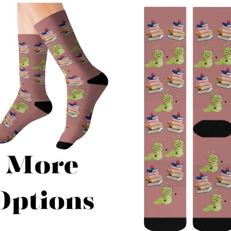 Bookish Socks - Etsy