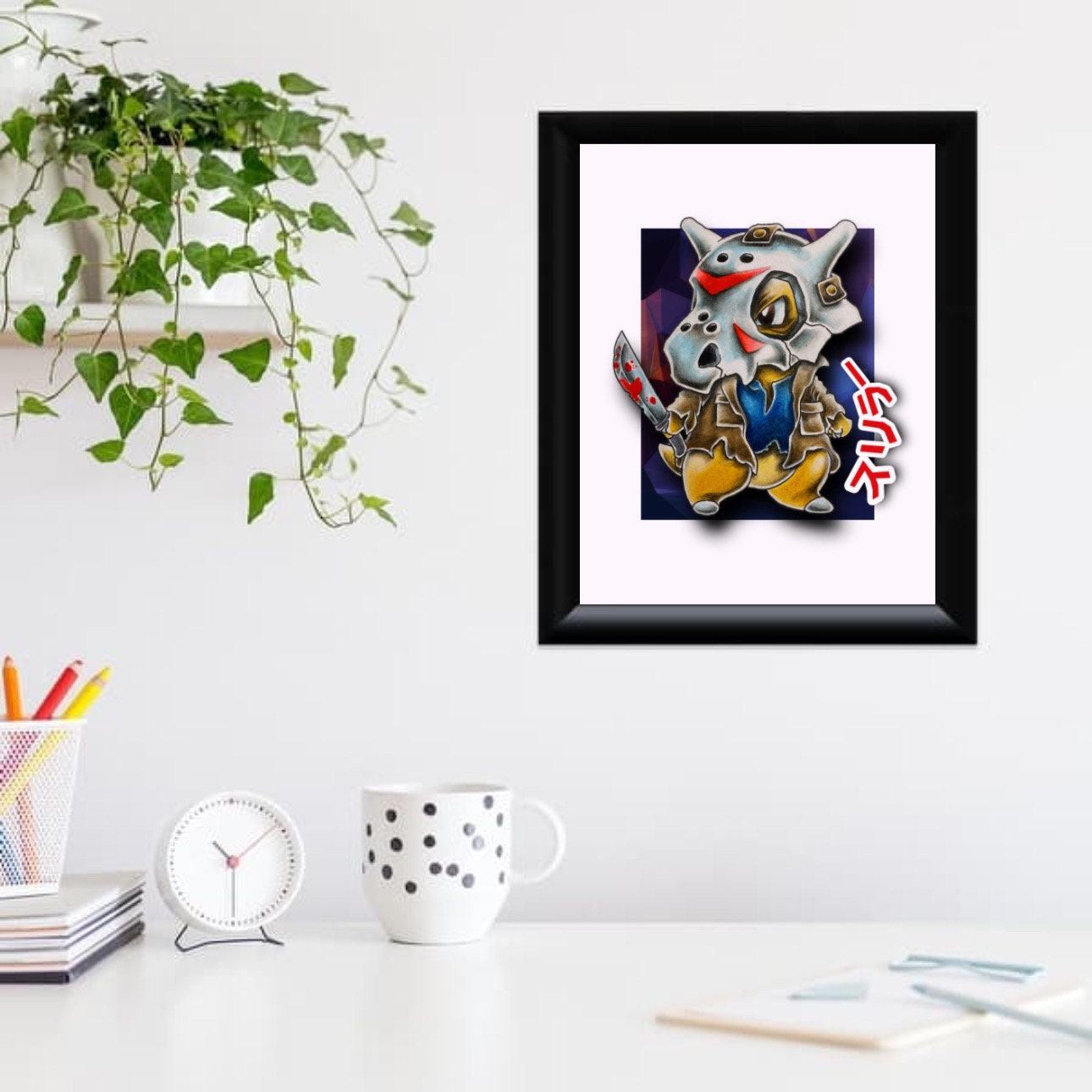 Cubone, Pokemon Prints, Pokemon Artwork, Pokemon Wall Art, Pokemon Wall ...
