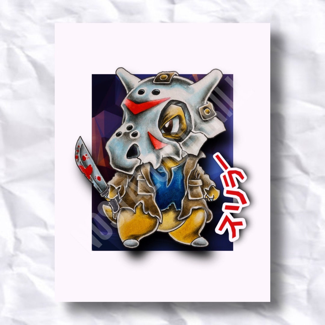 Cubone, Pokemon Prints, Pokemon Artwork, Pokemon Wall Art, Pokemon Wall ...