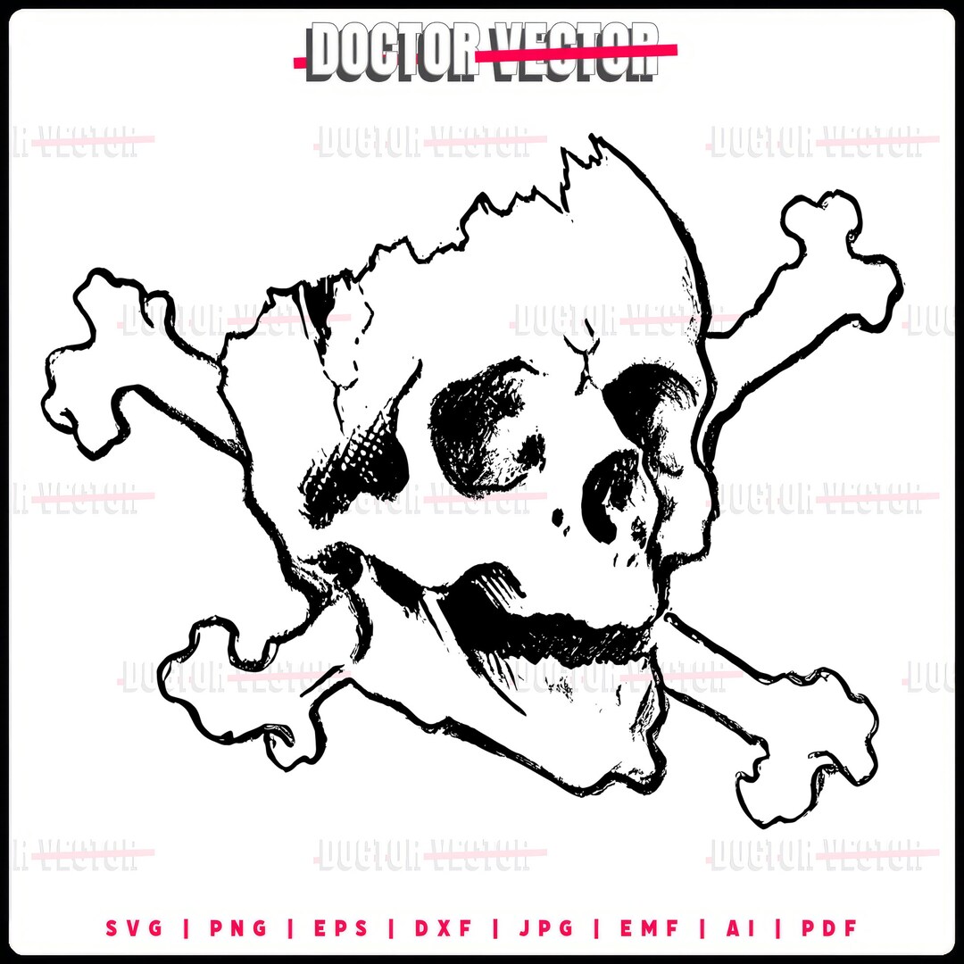 Skull & Bones SVG Skeleton Svg Instant Digital Download - Etsy