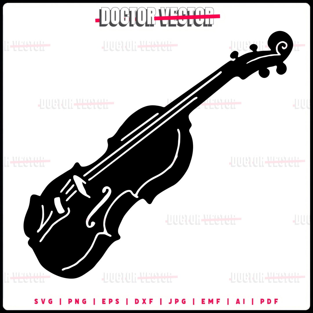 Violin SVG, Fiddle SVG, Instrument SVG, Printable Design for Cricut ...