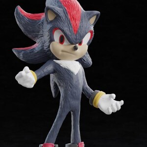 Life Size Statue of Shadow From Sonic 3.28 Ft Tall - Etsy