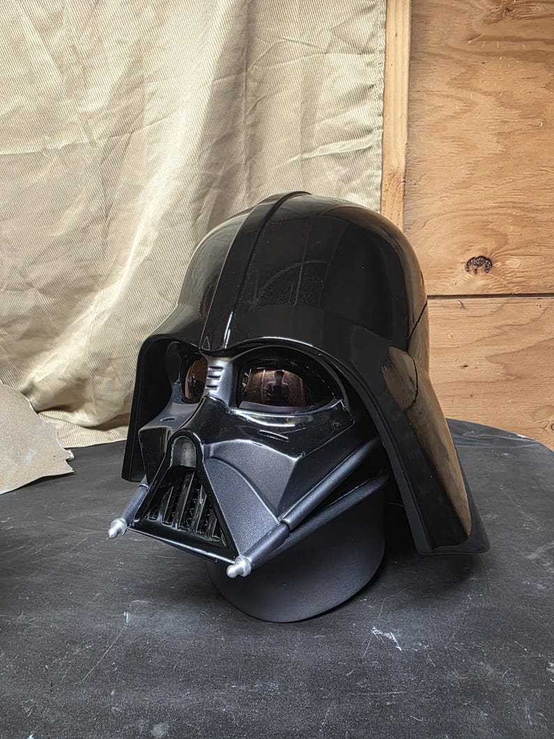 Handmade Darth Vader Helmet – 3D Printed, Gunmetal Finish, Real Metal ...