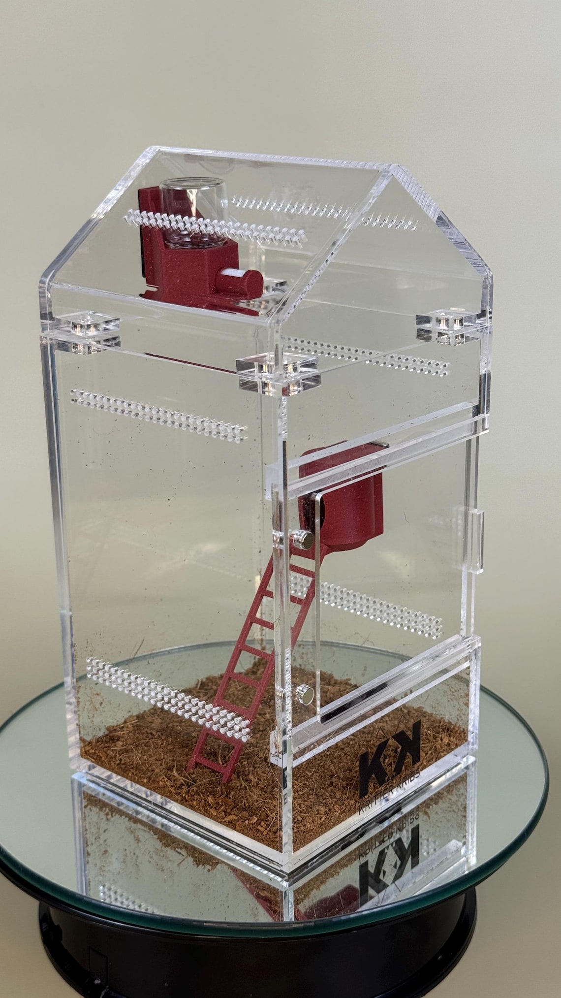 Custom Jumping Spider Enclosure From Kritter Kribs With Magnetic ...