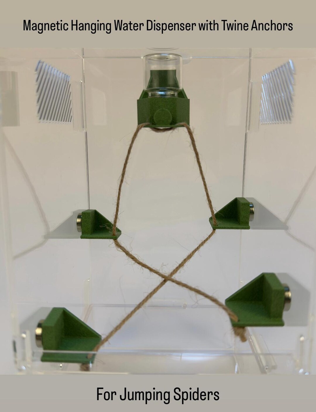 The Original Jumping Spider Water Station Hanging Magnetic Wicking ...