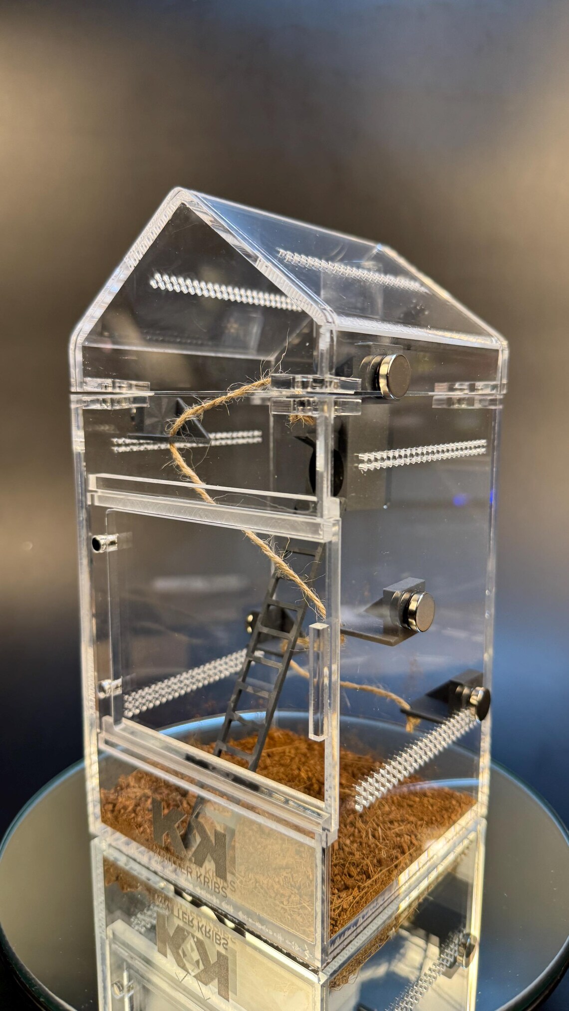Custom Jumping Spider Enclosure From Kritter Kribs With Magnetic ...