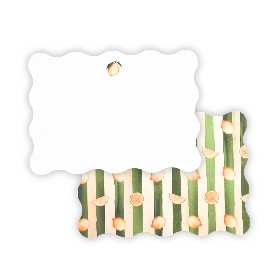 Lemon Note Card Set | Set of 8 Note Cards | Watercolor | Stationery ...