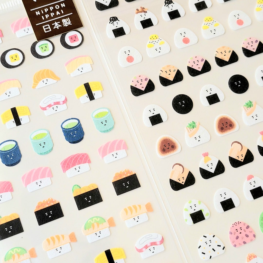 Japanese Sushi Onigiri Stickers - Etsy Australia