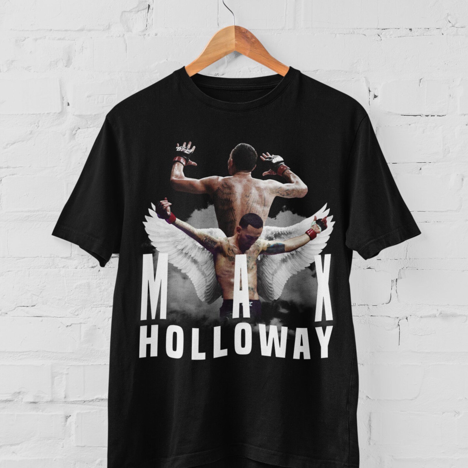Max Holloway Blessed MMA Vintage 90s Retro Graphic Collage T-Shirt | eBay