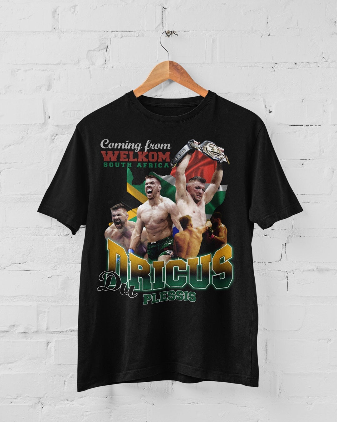Dricus Du Plessis DDP MMA Vintage 90s Retro Graphic Collage T-shirt - Etsy