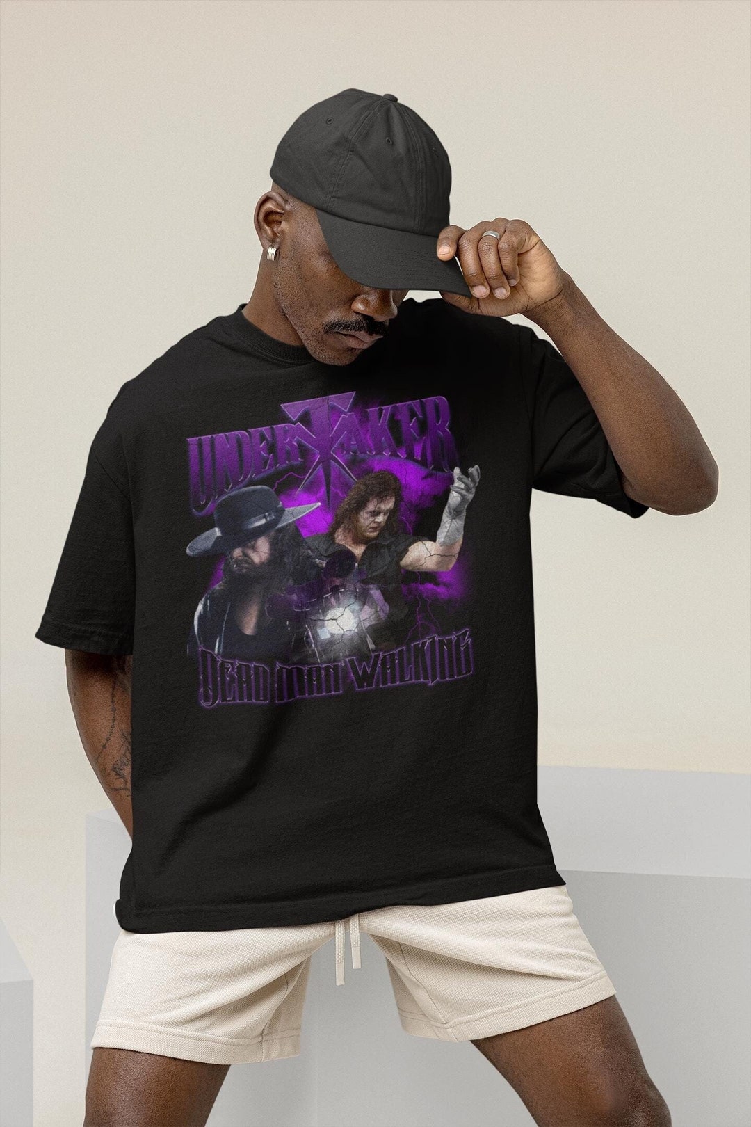The Undertaker Wrestling Vintage 90s Retro Graphic Collage T-shirt - Etsy