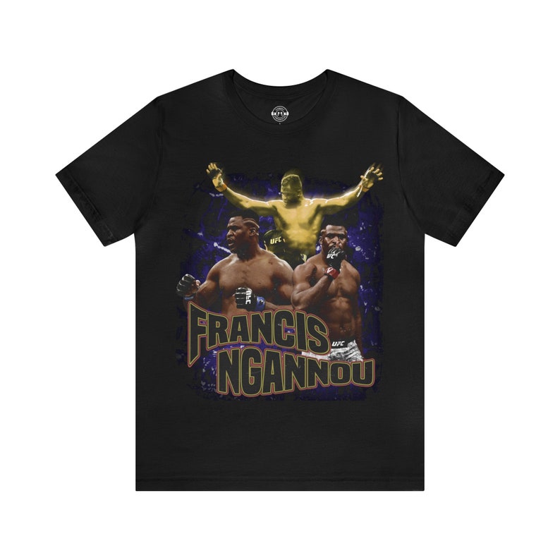Francis Ngannou the Predator MMA Vintage 90s Retro Graphic Collage T ...